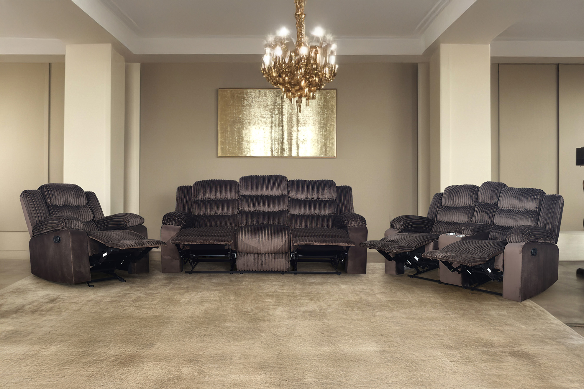 Willow Brown Motion Collection - New Classic Furniture