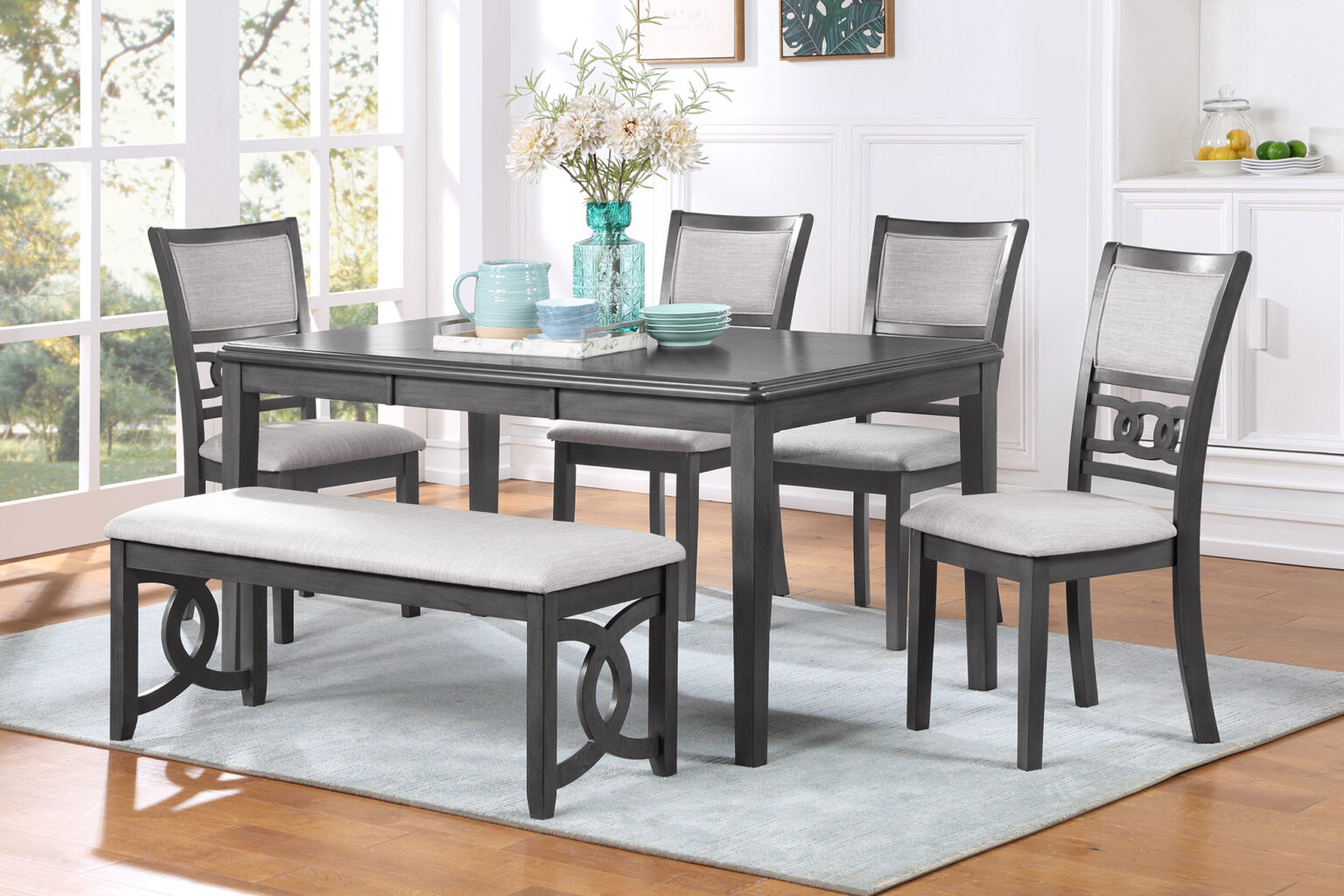Gia Gray Dining Collection - New Classic Furniture